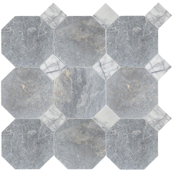 Altura Stone and Tile North Sky Tumbled Octagon 8'' 3/8'' Field Tile ...