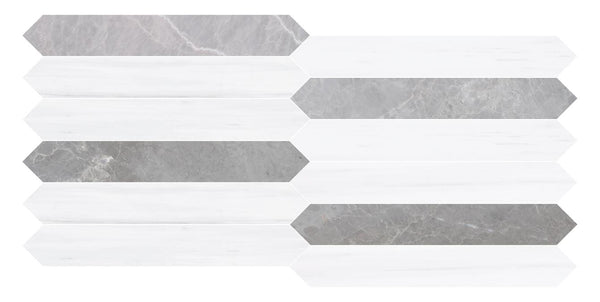 Altura Stone and Tile Earth Grey Honed Picket 2''x12'' 3/8'' Field Tile ...