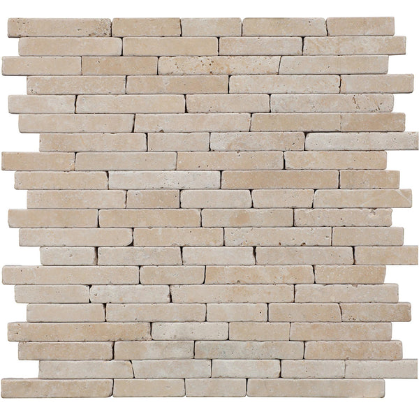 Classic Light CC Broken Joint 002 Tumbled Mosaic - Altura Stone and Tile