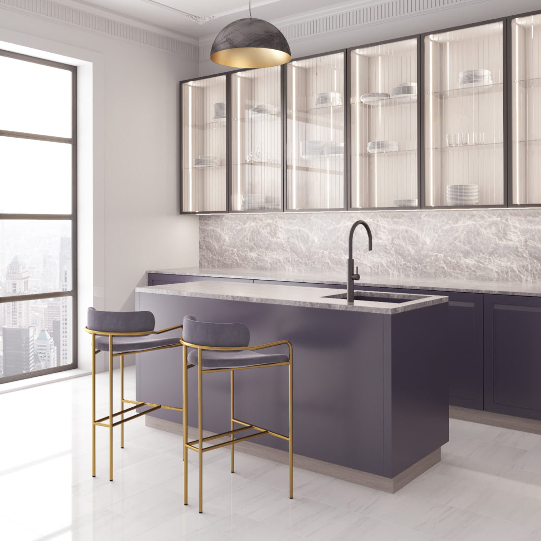 Lovina Grey 2''x2'' Honed Mosaic - Altura Stone and Tile