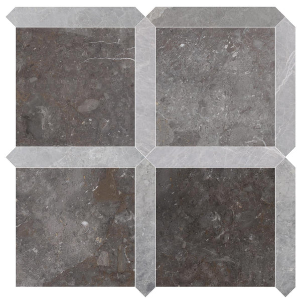 Altura Stone and Tile Caribbean Grey Honed 12'' x 12'' x 3/8'' Field ...