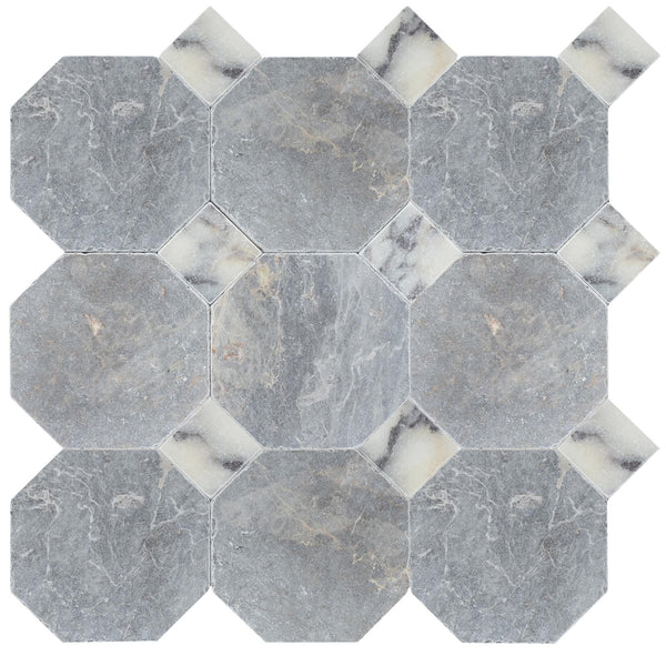 Altura Stone and Tile North Sky Tumbled Octagon 8'' 3/8'' Field Tile ...