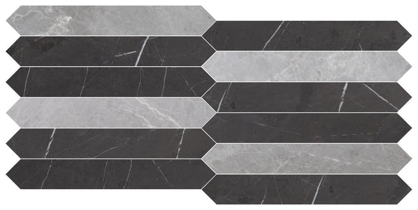 Altura Stone and Tile Earth Grey Honed Picket 2''x12'' 3/8'' Field Tile ...