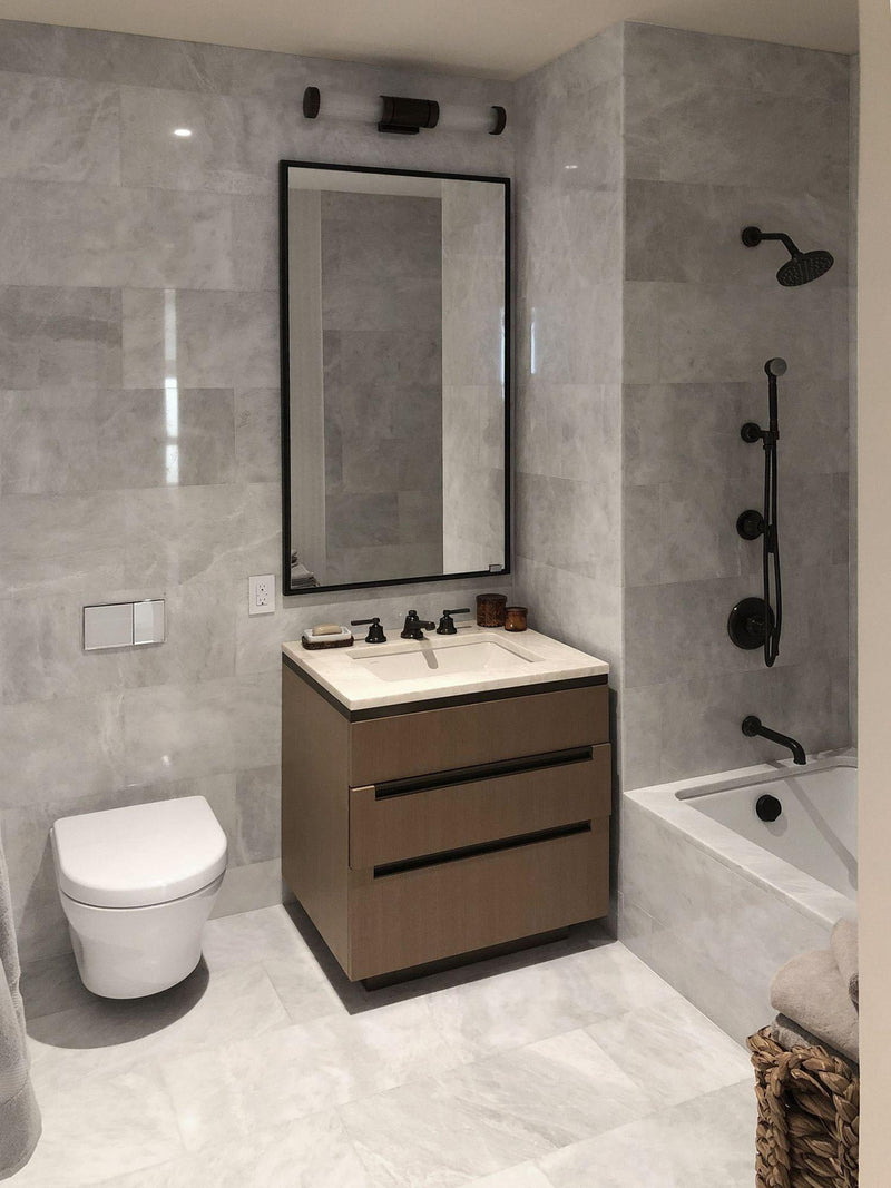 Ice Grey Marble | Field Tile, Mosaic & Molding, Featured Tile, Large ...