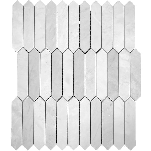 Ice Grey Picket 1''x4'' Honed Mosaic - Altura Stone and Tile