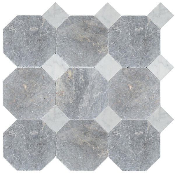 Altura Stone and Tile North Sky Tumbled Octagon 8'' 3/8'' Field Tile ...