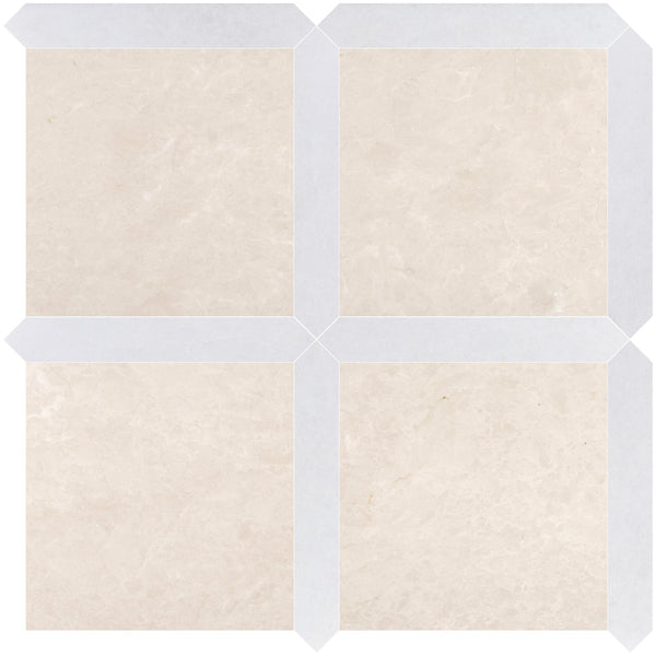 Altura Stone and Tile Crema Ella Honed 12'' x 12'' x 3/8'' Field Tile ...