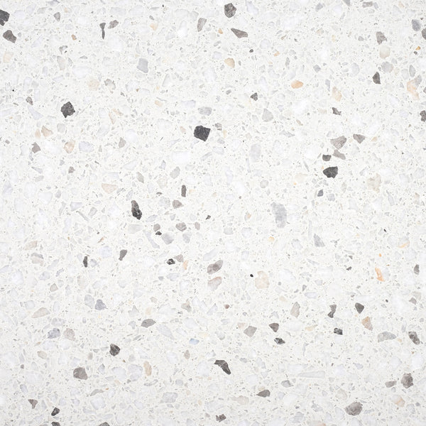 Biarritz White Honed 24'' x 24'' x 1/2'' Terrazzo Field Tile #44 ...