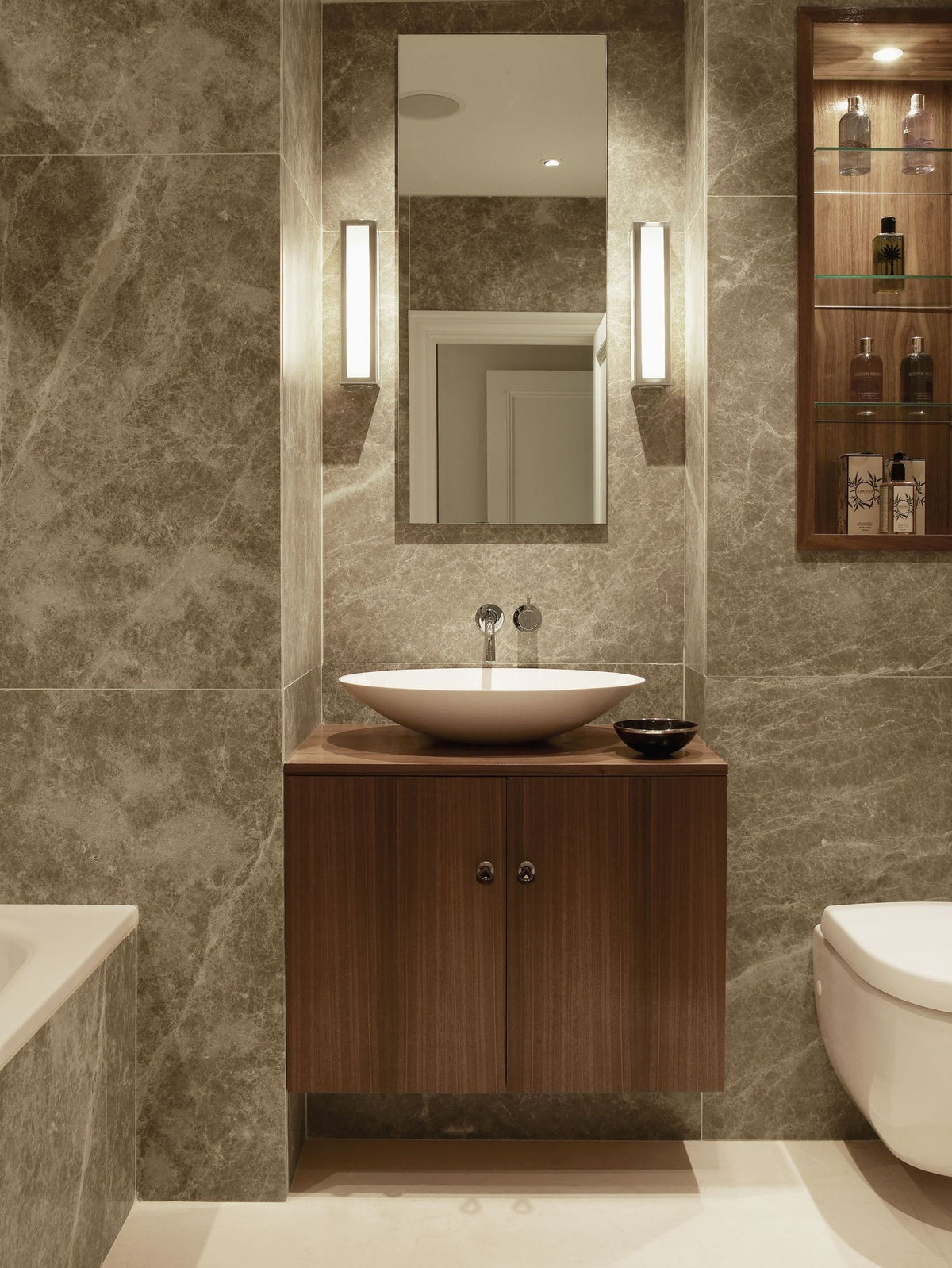 Emperador Mocha Marble | Field Tile, Mosaic & Molding, Featured Tile ...